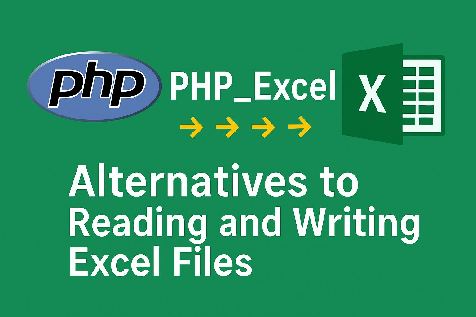 Alternative of PHP Excel for Excel Reading and Writing