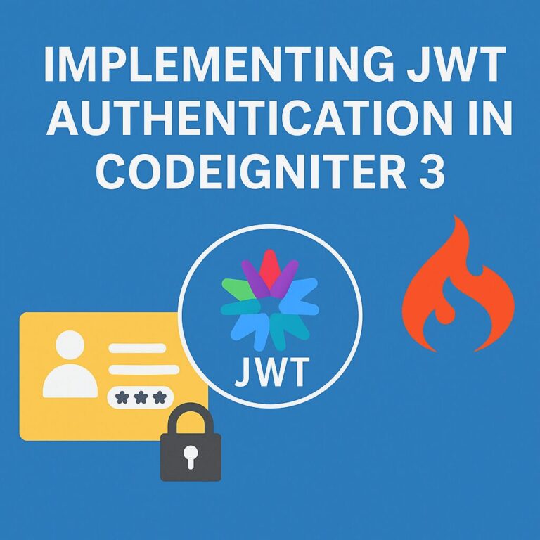 Implementing JWT Authentication in CodeIgniter 3